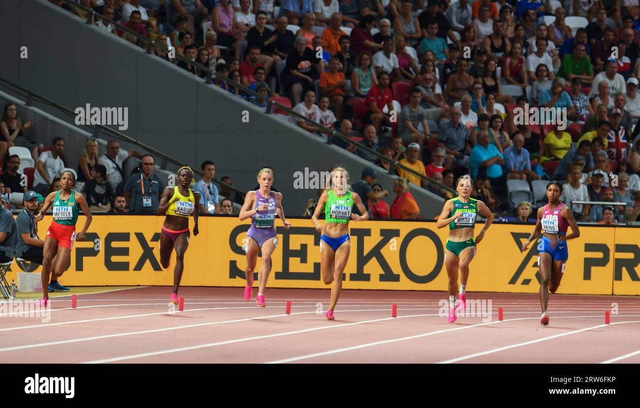 Women’s 800m heat 1 on day seven at the World Athletics Championships at the National Athletics ...