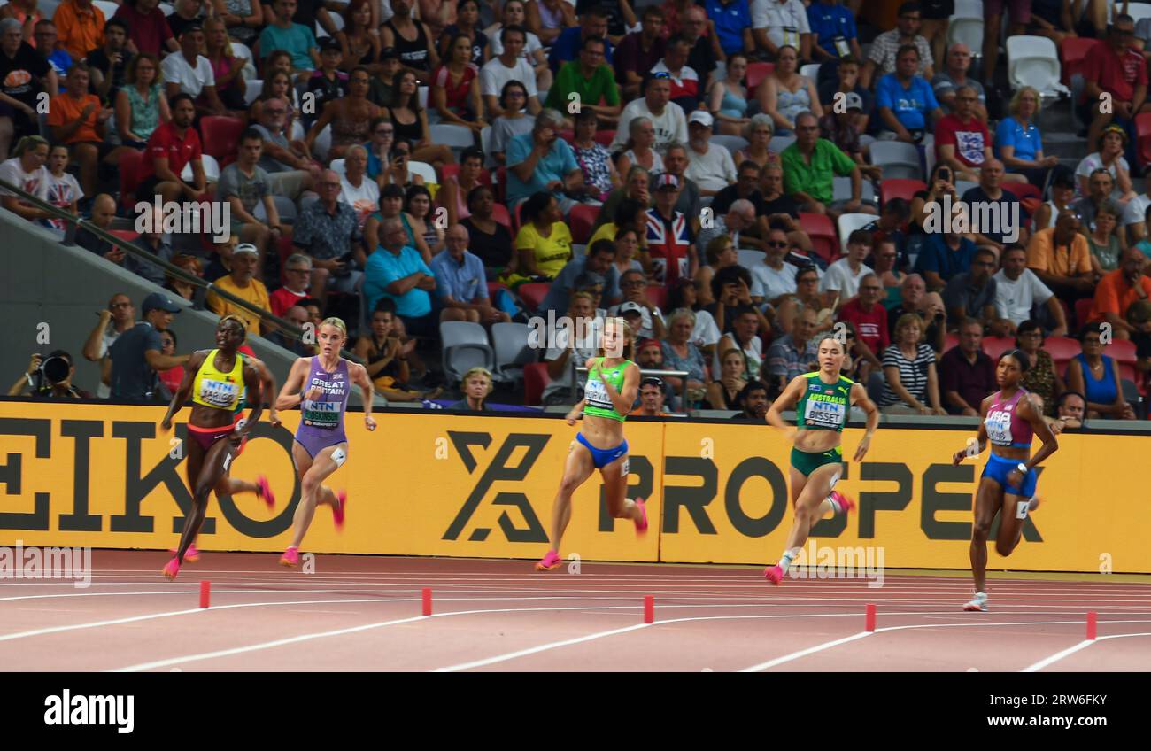 Women’s 800m heat 1 on day seven at the World Athletics Championships ...
