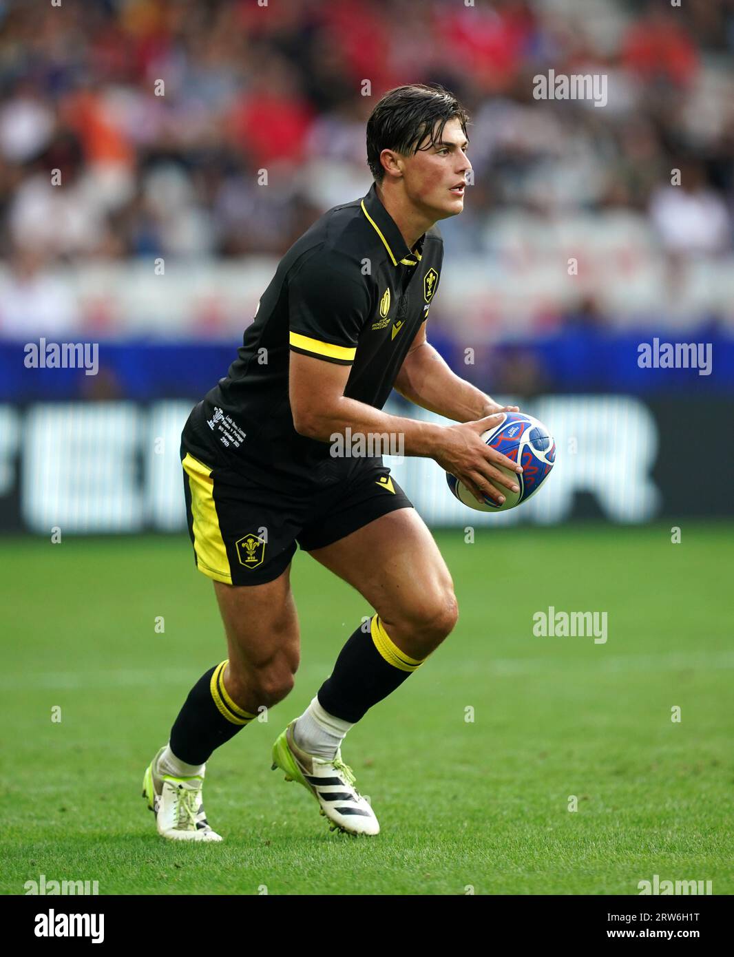 Wales' Louis Rees-Zammit during the Rugby World Cup 2023, Pool C match ...