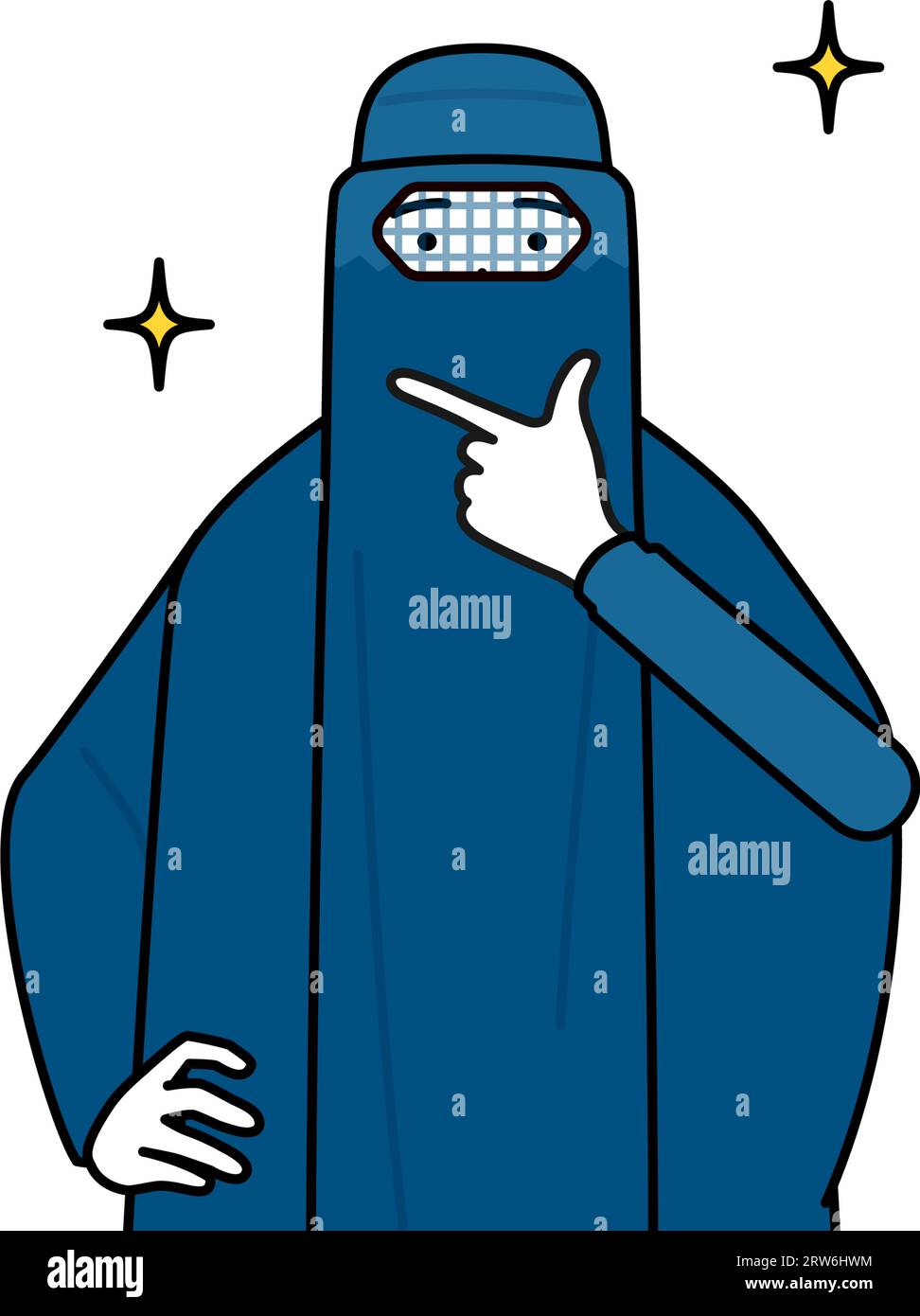 Female in burqa Stock Vector Images - Alamy