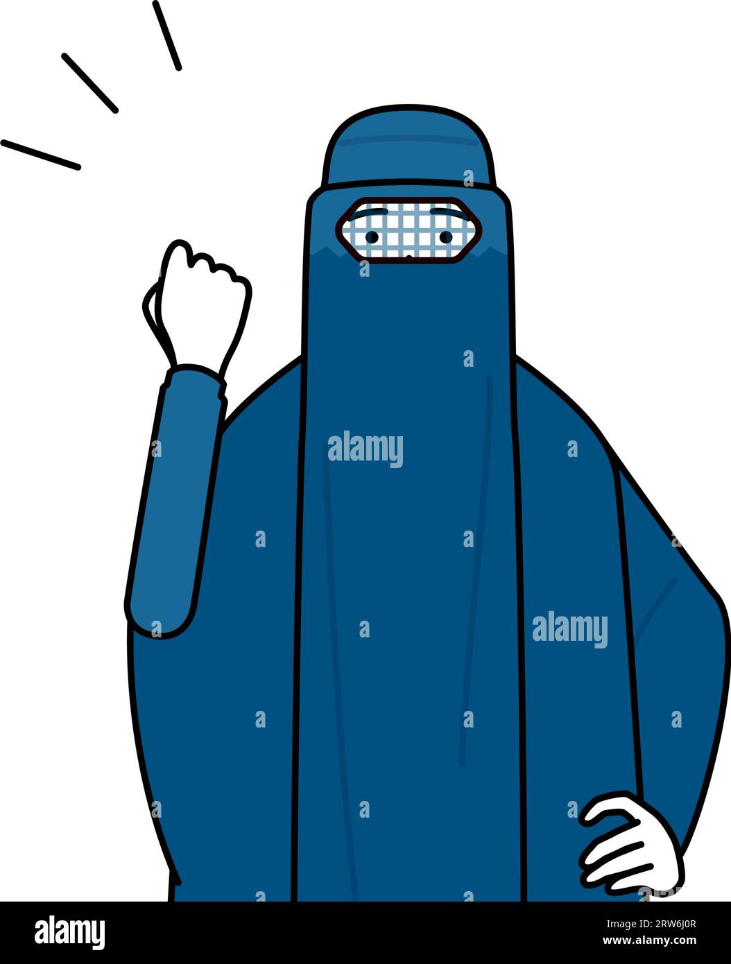Muslim woman in burqa posing with guts, Vector Illustration Stock ... Muslim woman in burqa posing with guts, Vector Illustration Stock ...