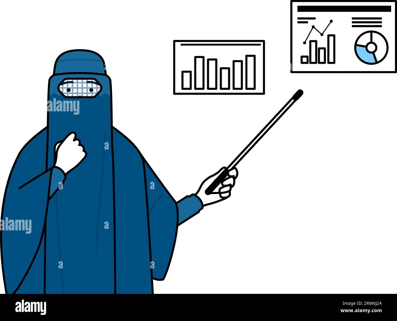 Pakistan woman burqa Stock Vector Images - Alamy