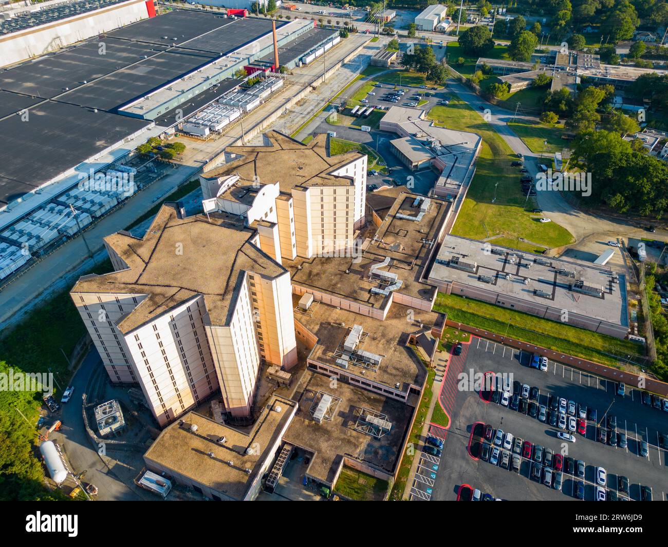 Drone stock photo Fulton County Jail Atlanta Georgia USA Stock Photo ...