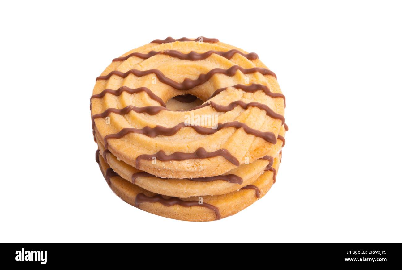 cookie ring isolated on white background Stock Photo - Alamy