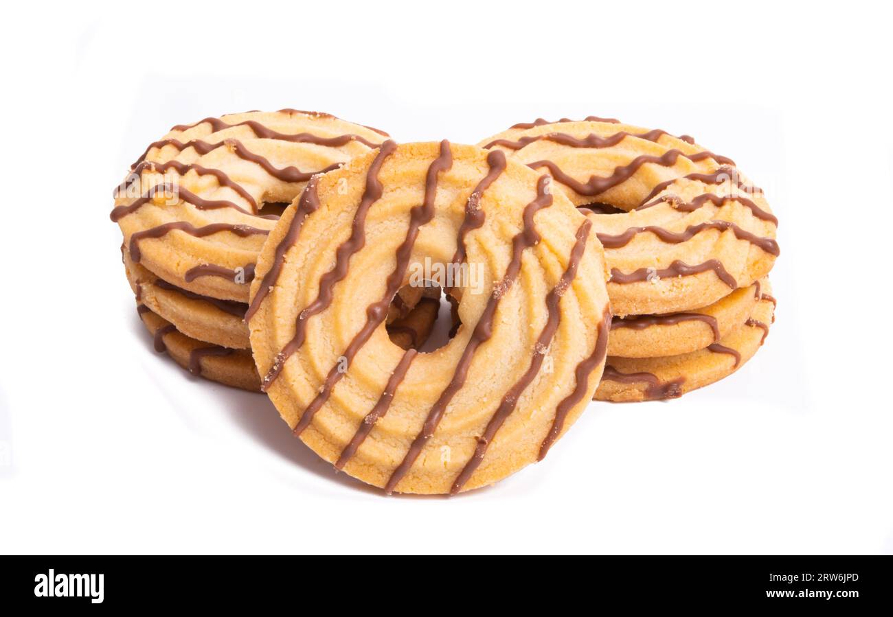 cookie ring isolated on white background Stock Photo - Alamy