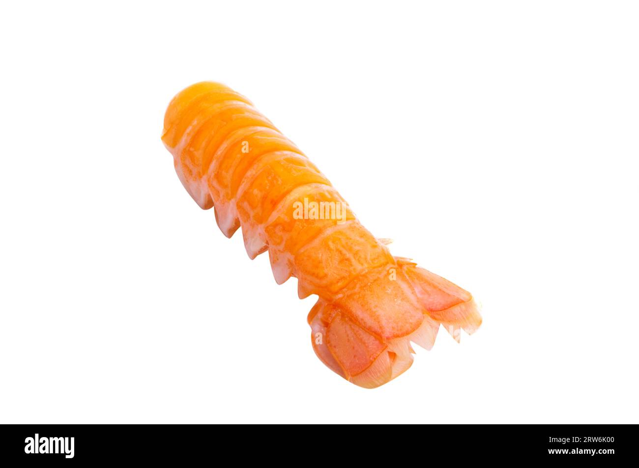 boiled shrimp tail isolated on white background Stock Photo - Alamy