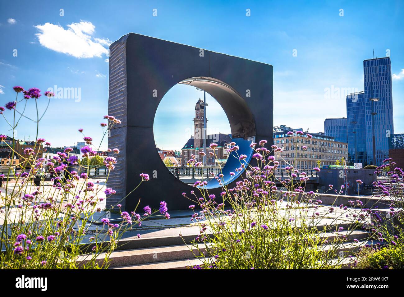 City of Malmo waterfront and architecture view, Scania province of ...