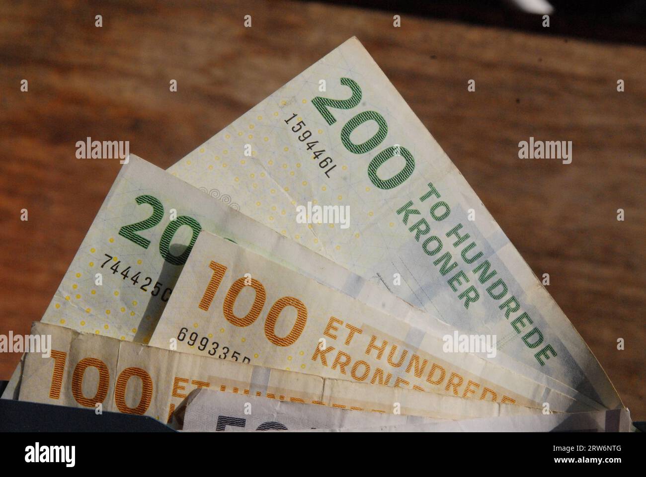 Copenhagen/Denmark/17 Septembver 2023/.Denmarks currency in kroner and ...