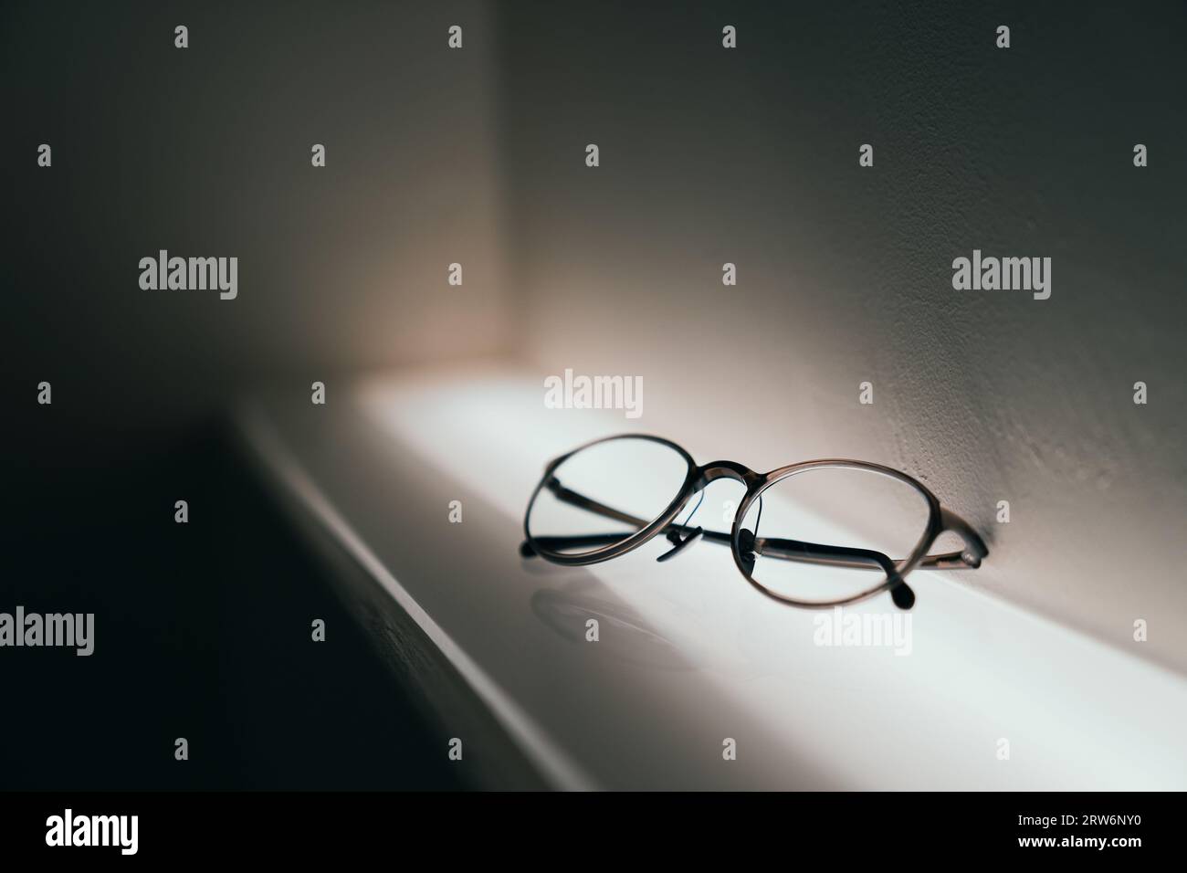 Stylish eyeglasses over pastel background. Optical store, glasses ...