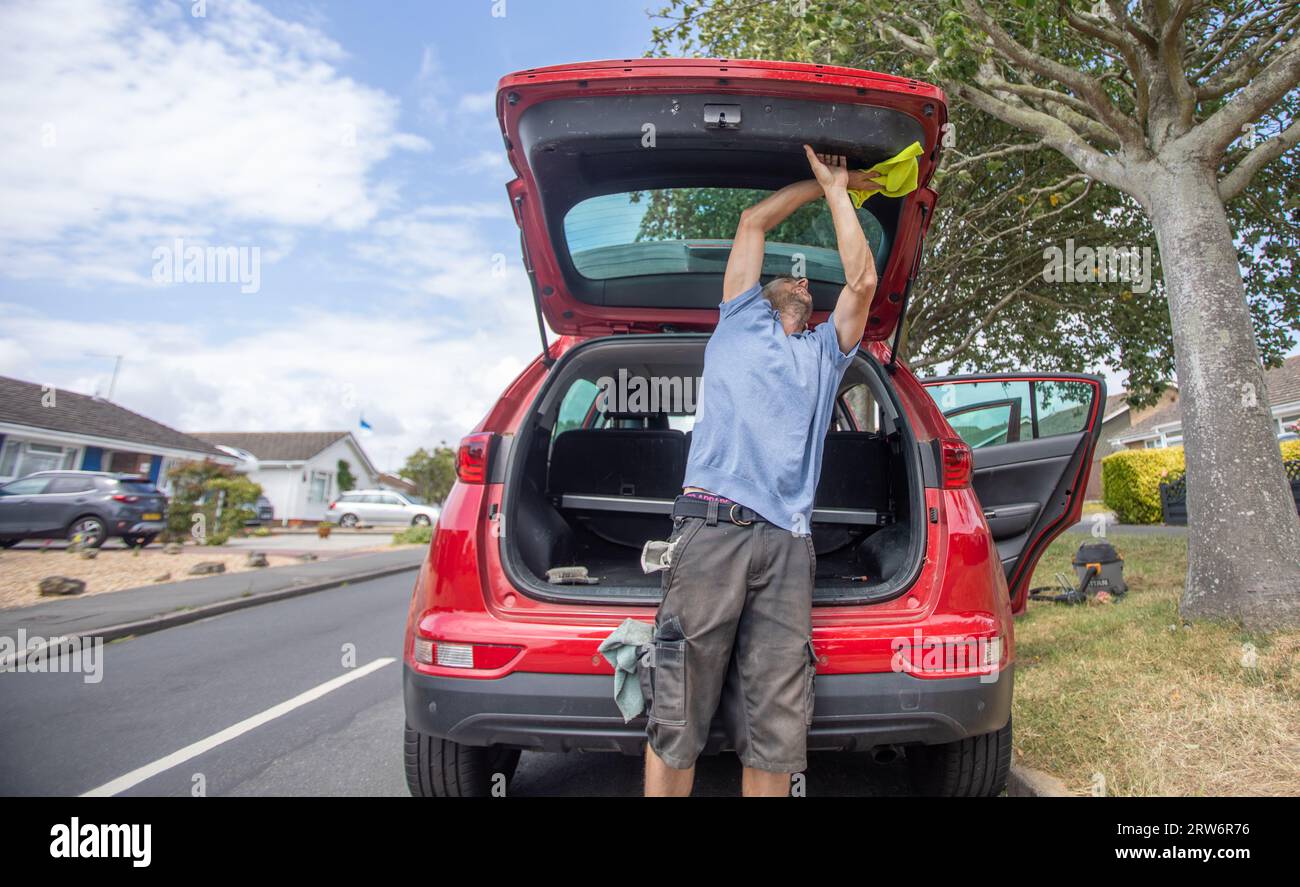 Mobile Car Cleaner Stock Photo - Alamy