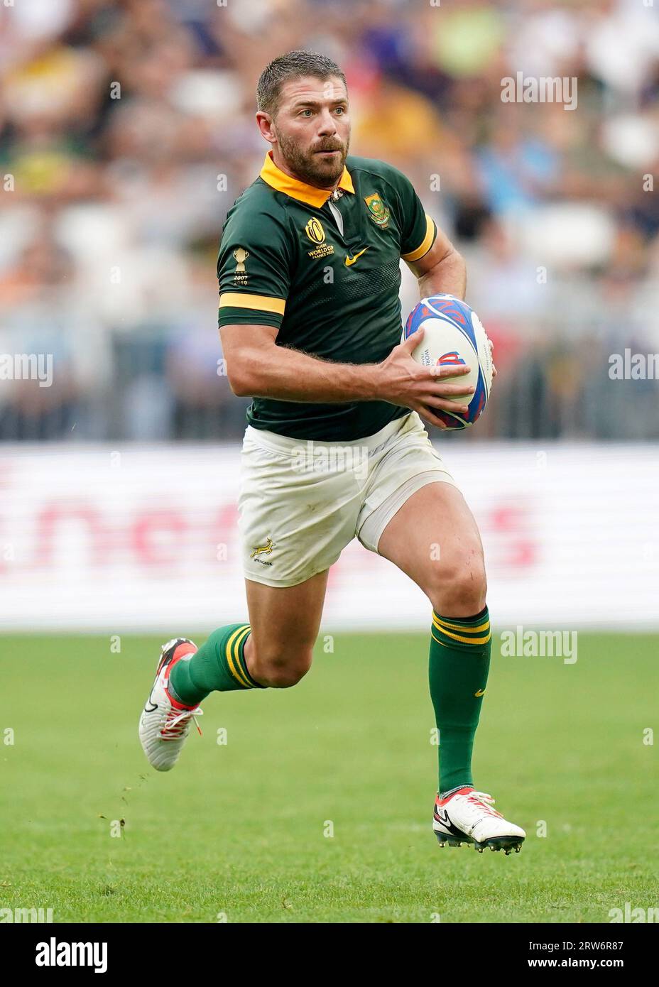 South Africa's Willie le Roux in action during the Rugby World Cup 2023 ...