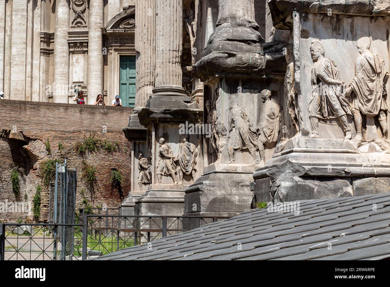 Pillars in the Palatine hill in Rome Stock Photo - Alamy