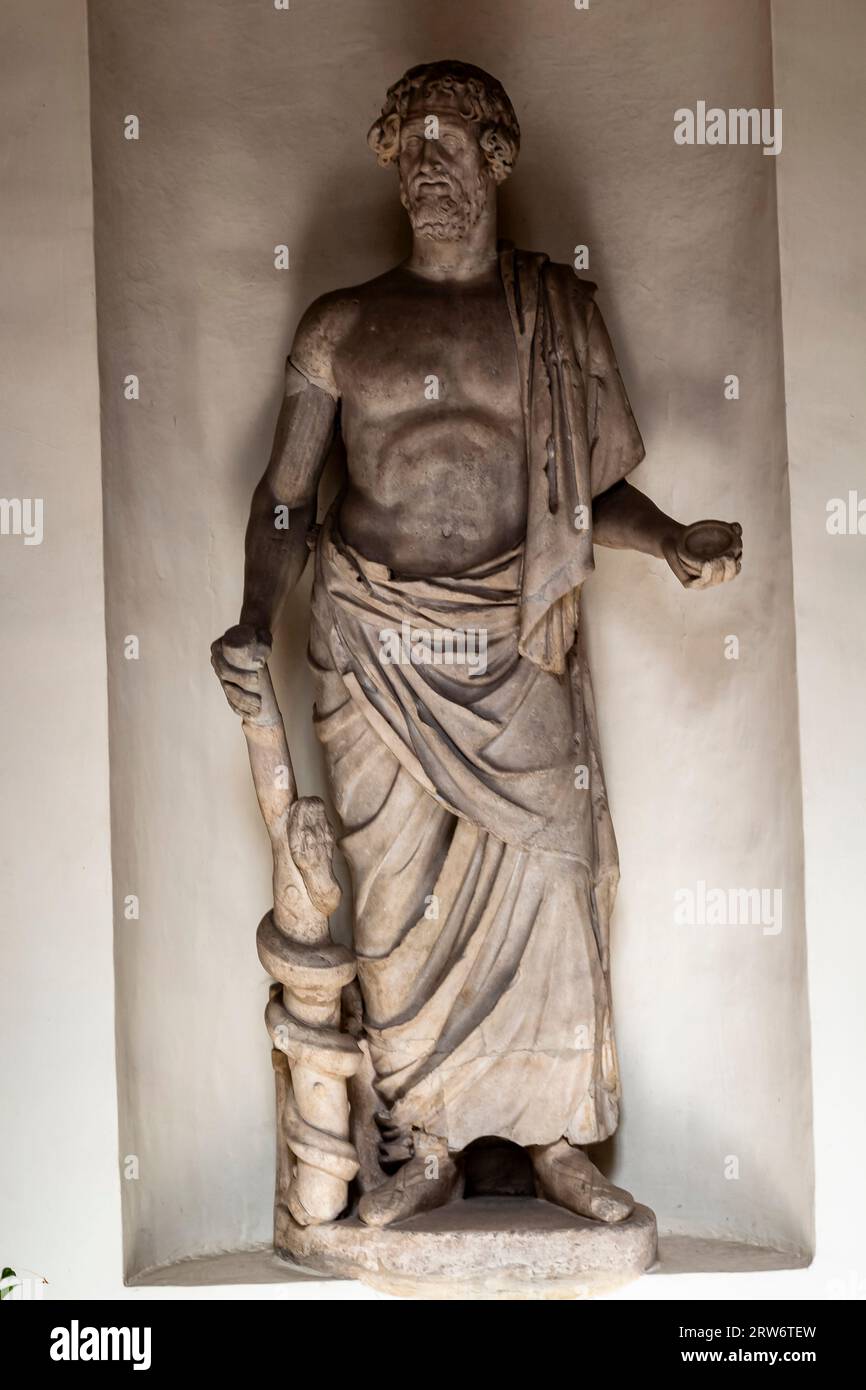 A statue of a man in Rome Stock Photo - Alamy