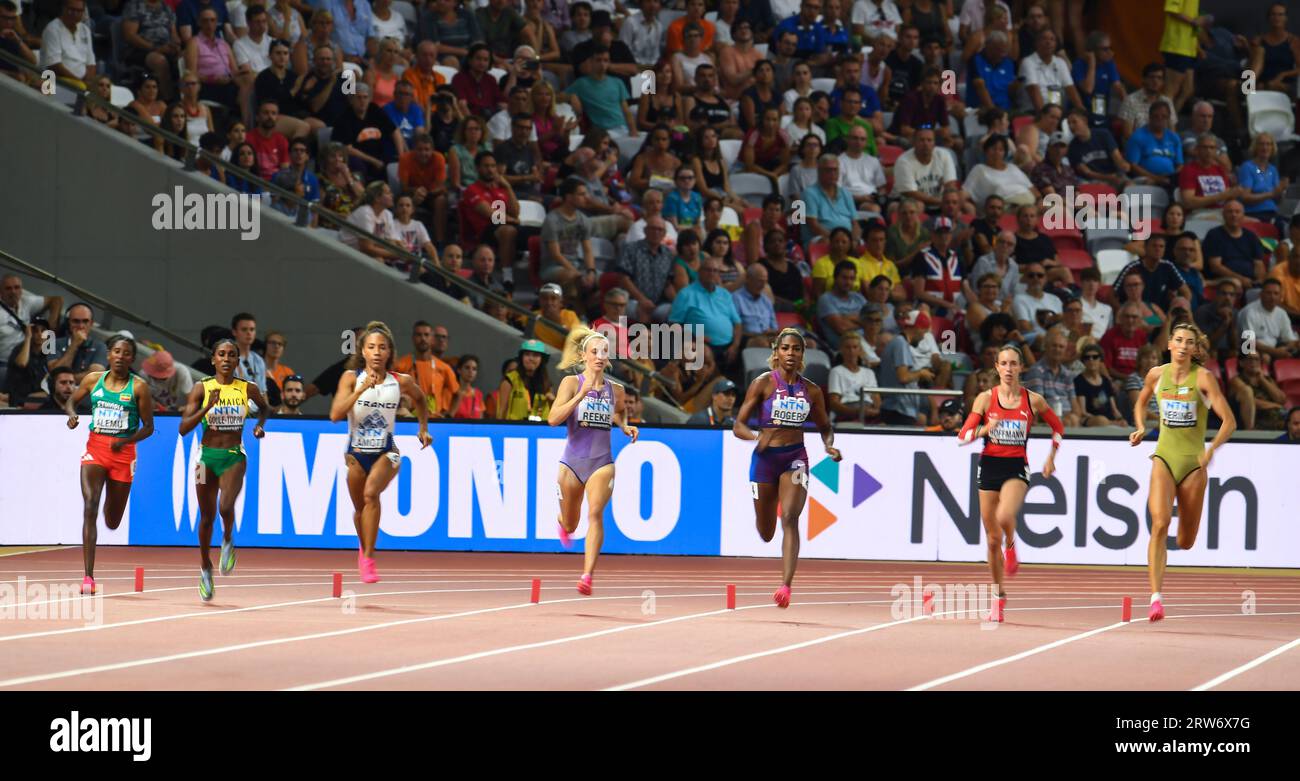 Jemma Reekie of GB & NI competing in the women’s 800m heat 2 on day seven at the World Athletics ...
