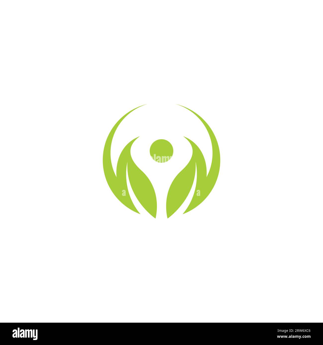 Leaf People Logo design. Organic Logo Symbol. Health Care Logo Stock Vector Image & Art - Alamy
