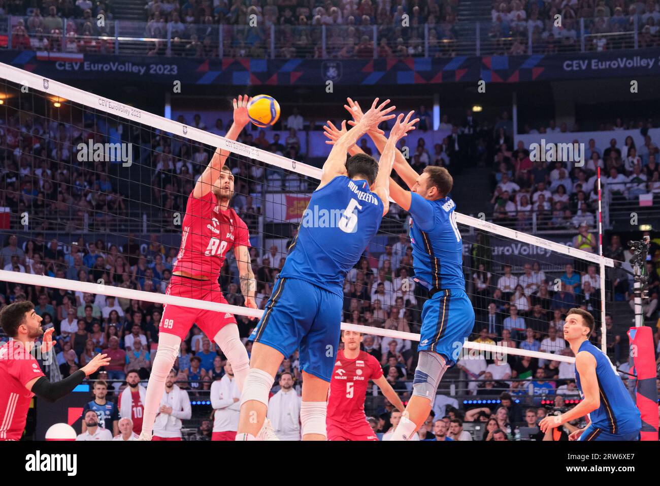 Rome, Italy. 16th Sep, 2023. Norbert Huber of Poland (L), Alessandro ...