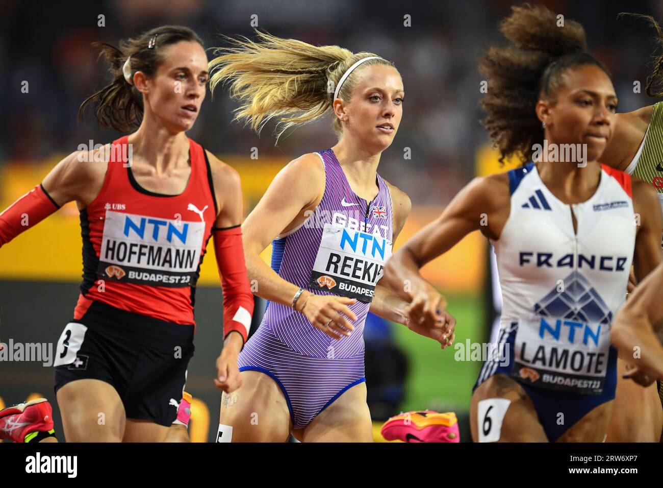 Jemma Reekie of GB & NI competing in the women’s 800m heat 2 on day ...