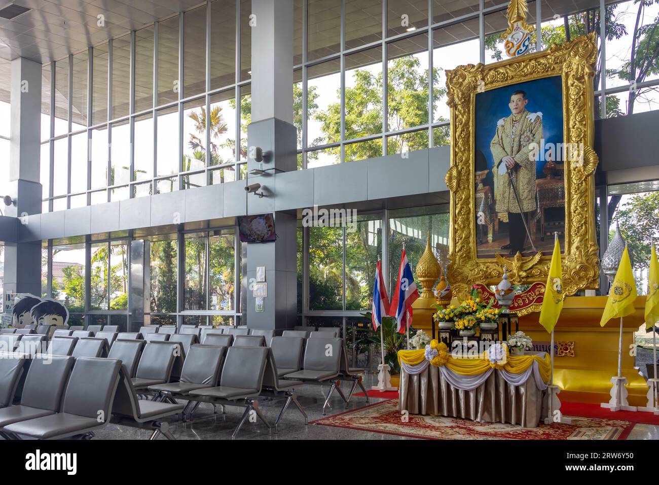NAN, THAILAND, MAY 19 2023, The interior of an airport in Nan Province ...
