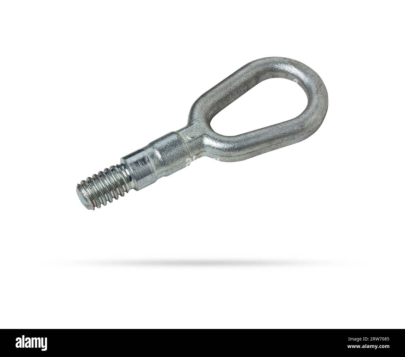 Car towing eyelet with thread on a white isolated background Stock ...