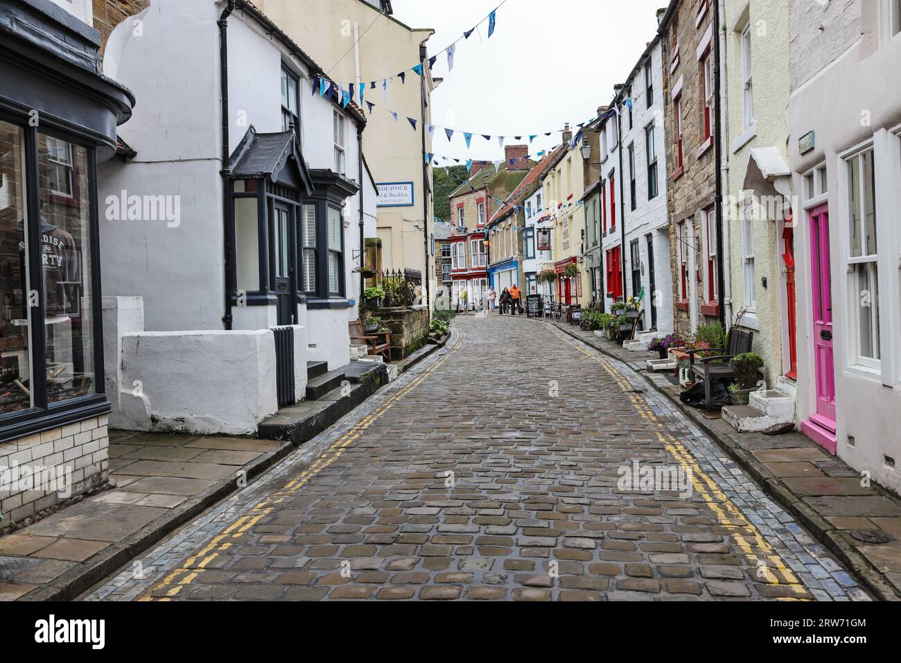 Staithes High Street, North Yorkshire, UK Stock Photo - Alamy