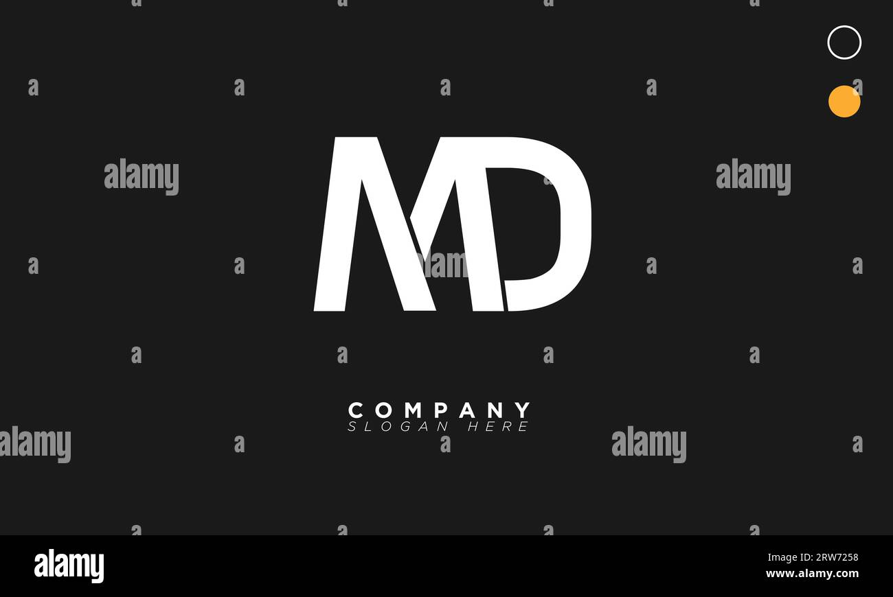 Md alphabet Stock Vector Images - Alamy