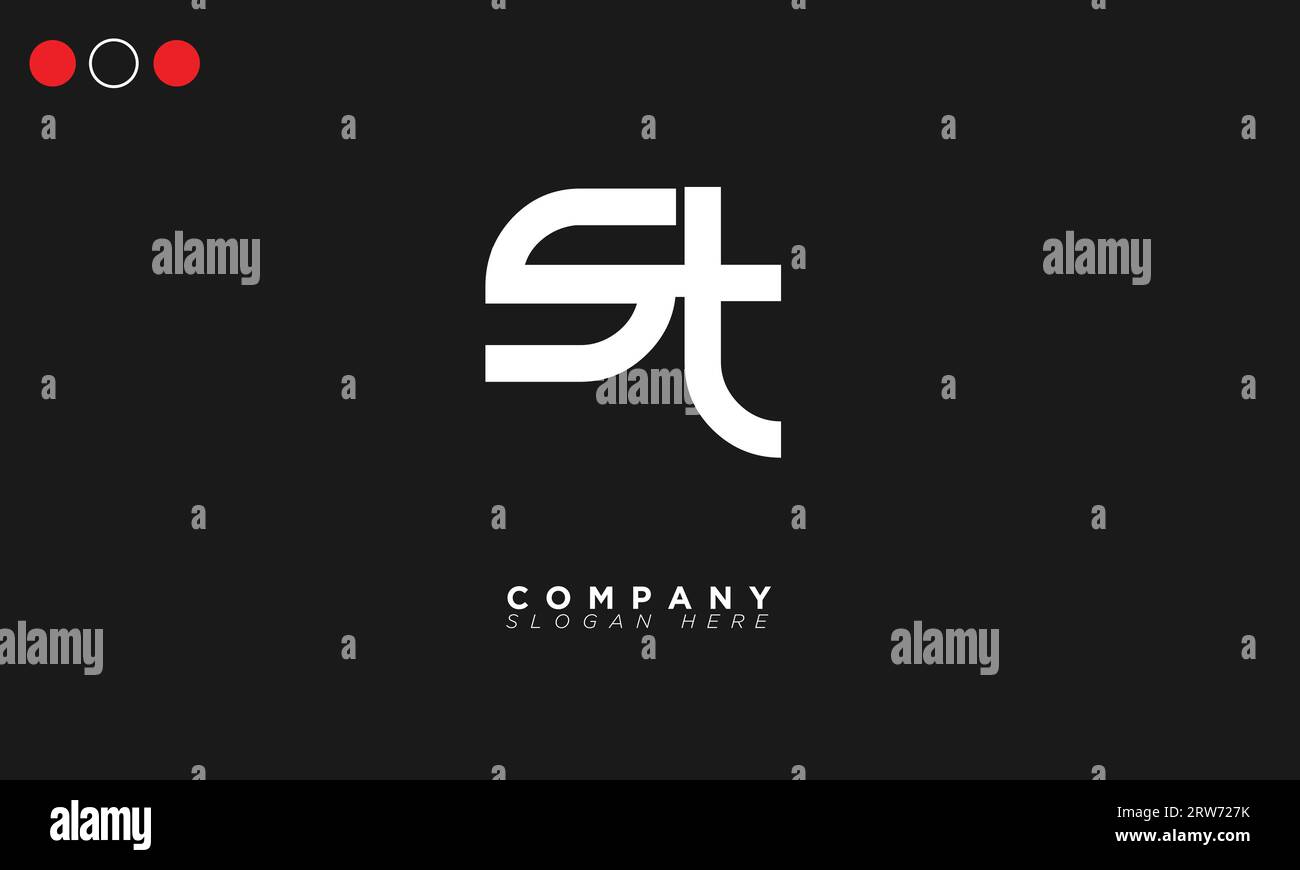 St letters Stock Vector Images - Alamy