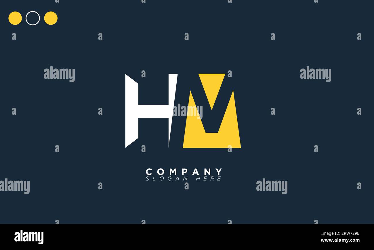 HM Alphabet letters Initials Monogram logo Stock Vector Image & Art - Alamy