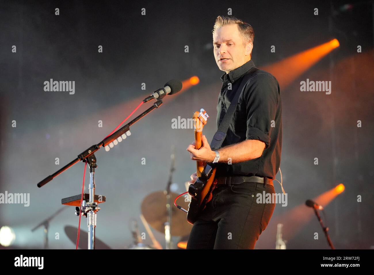 Ben Gibbard of Death Cab For Cutie performs on day two of Riot Fest on ...