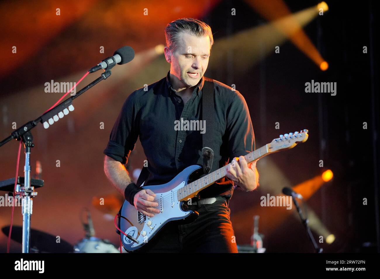 Ben Gibbard of Death Cab For Cutie performs on day two of Riot Fest on ...