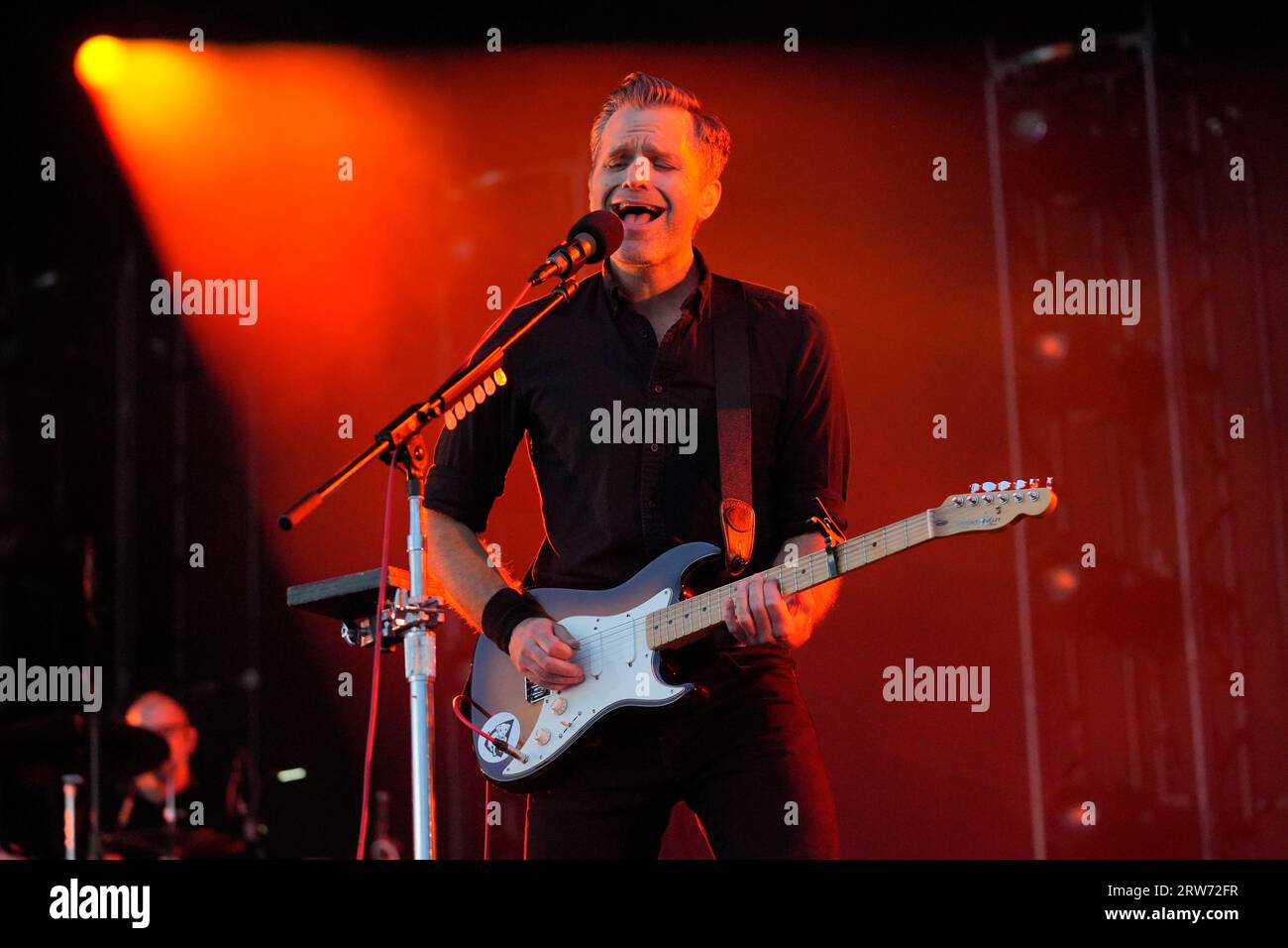 Ben Gibbard of Death Cab For Cutie performs on day two of Riot Fest on ...