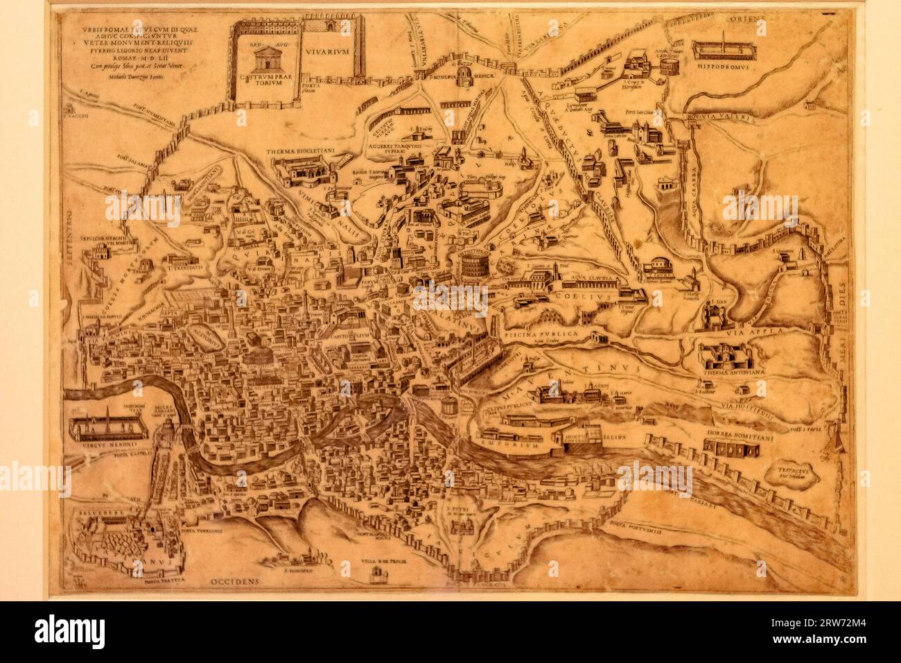 A map of ancient Rome Stock Photo - Alamy