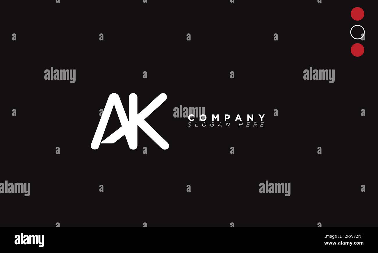 AK Alphabet letters Initials Monogram logo Stock Vector Image & Art - Alamy