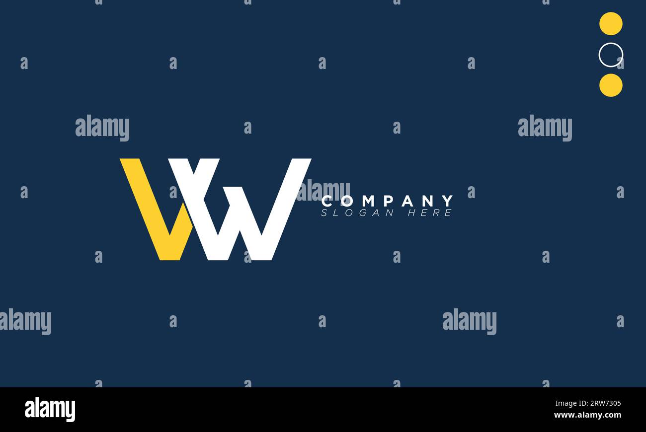 VW Alphabet letters Initials Monogram logo Stock Vector Image & Art - Alamy