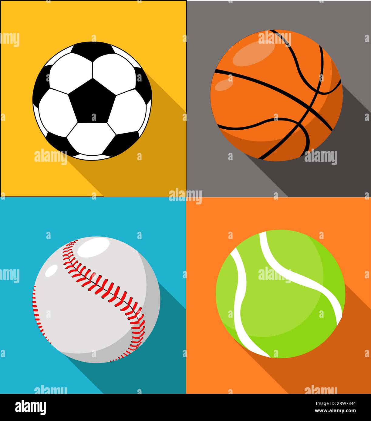 vector sport ball collection Stock Vector Image & Art - Alamy