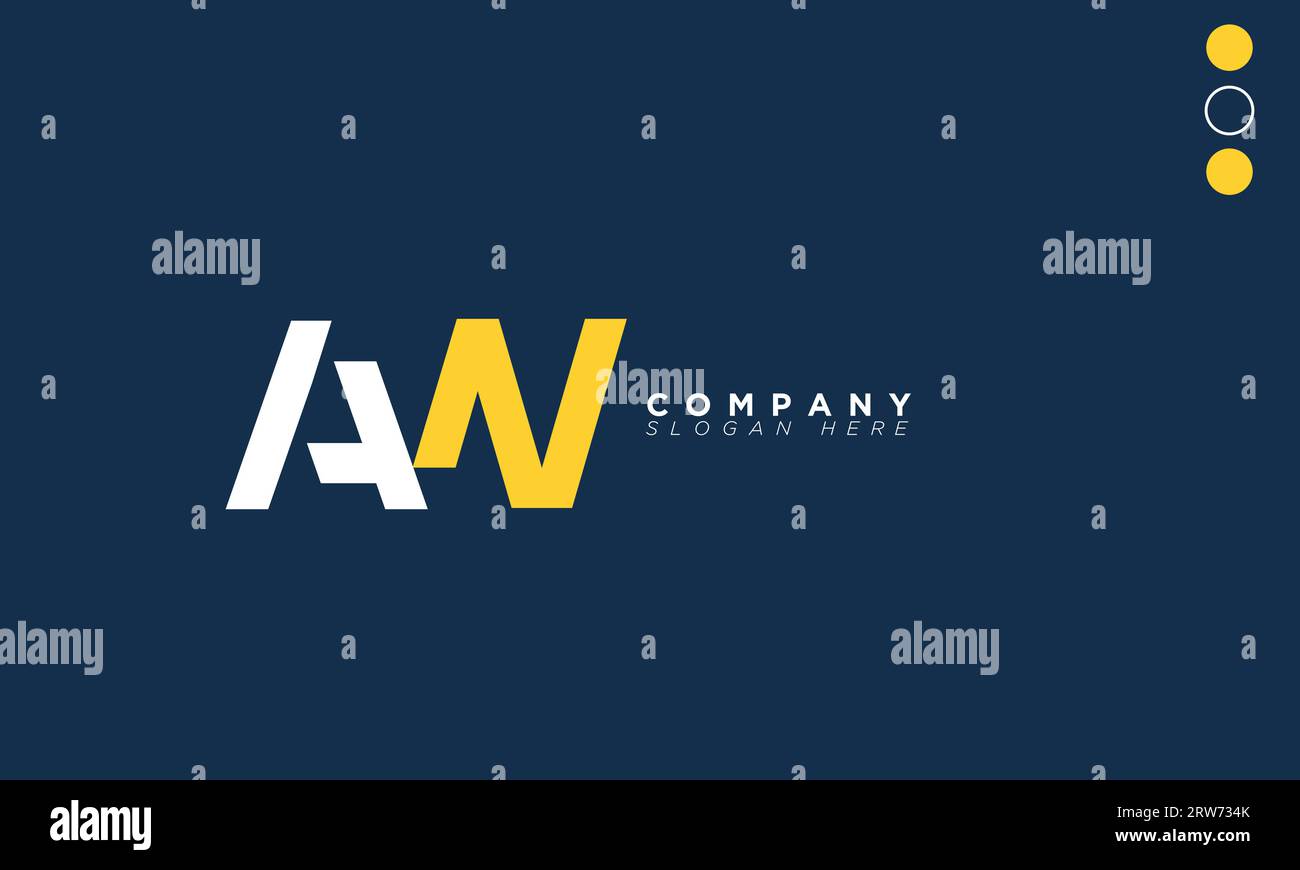 AN Alphabet letters Initials Monogram logo Stock Vector Image & Art - Alamy