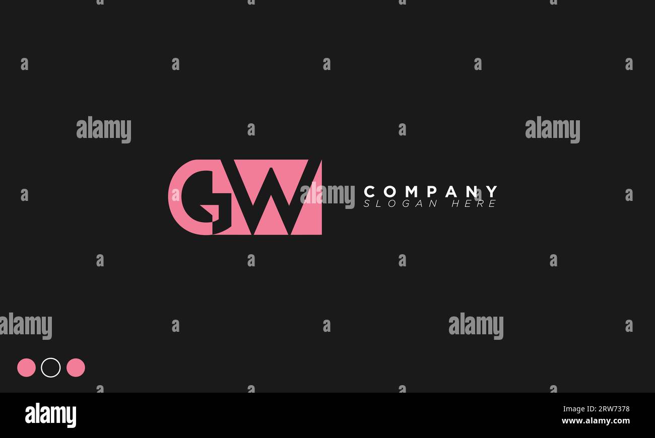 GW Alphabet letters Initials Monogram logo Stock Vector Image & Art - Alamy