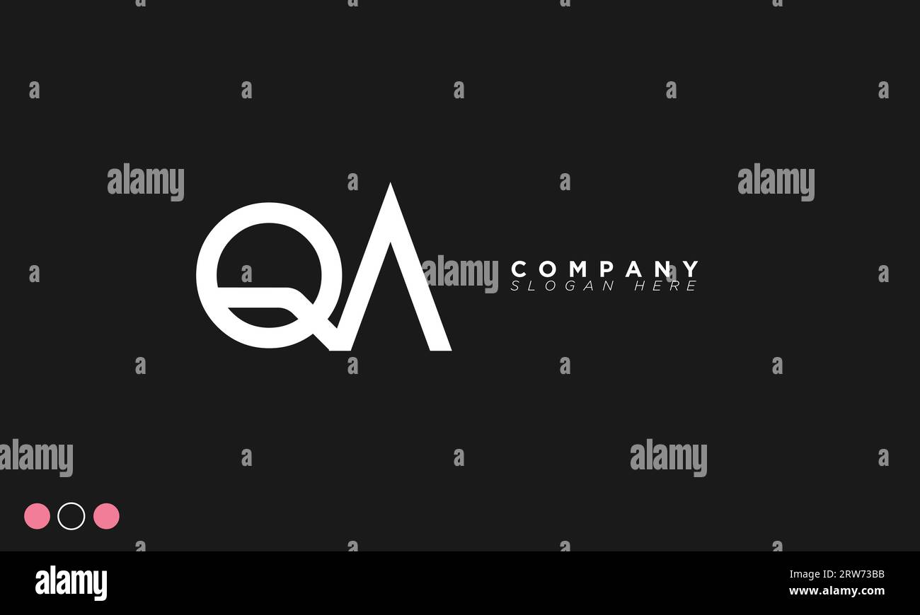 QA Alphabet letters Initials Monogram logo Stock Vector Image & Art - Alamy