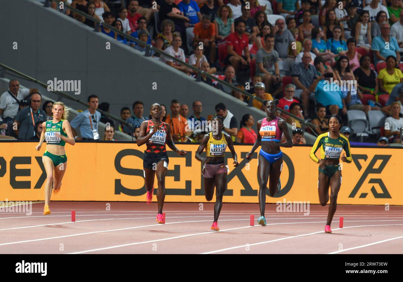 Abbey Caldwell of Australia competing in the women’s 800m heat 3 on day ...