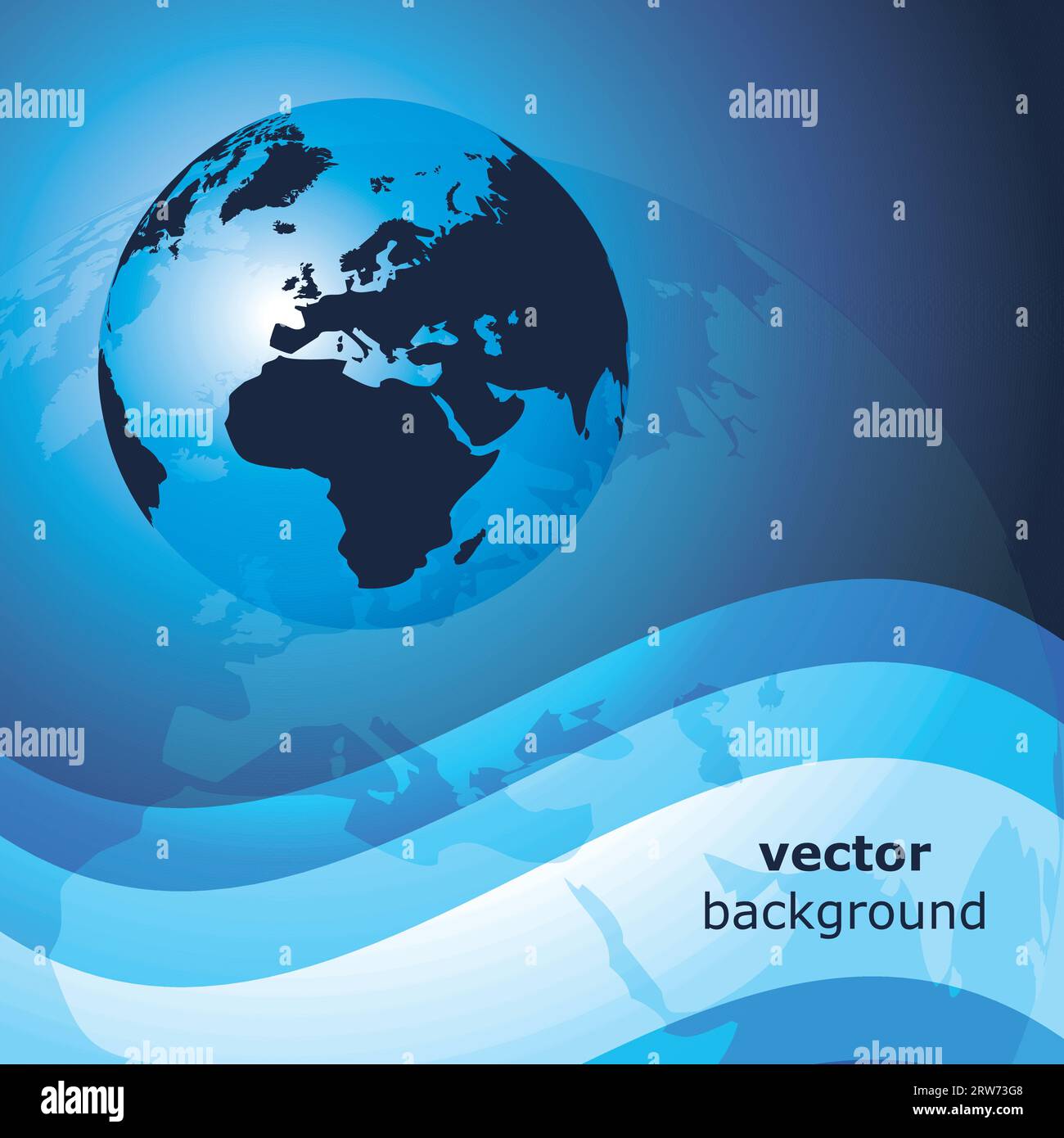 3d earth abstract background - vector illustration Stock Vector Image ...