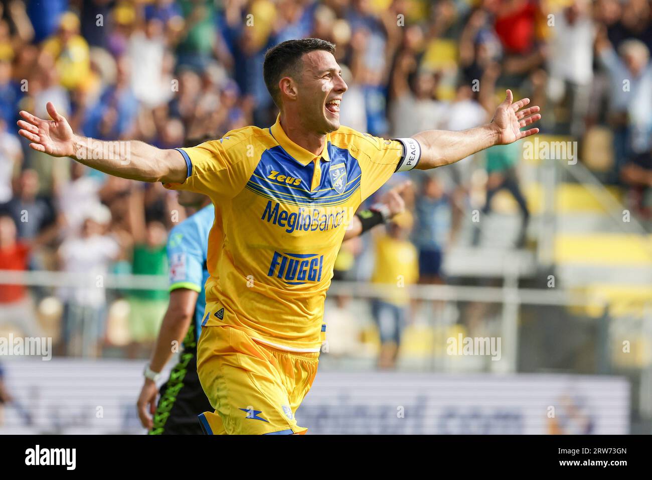 Frosinone, Italy. 17th Sep, 2023. Frosinone's Italian midfielder Luca ...