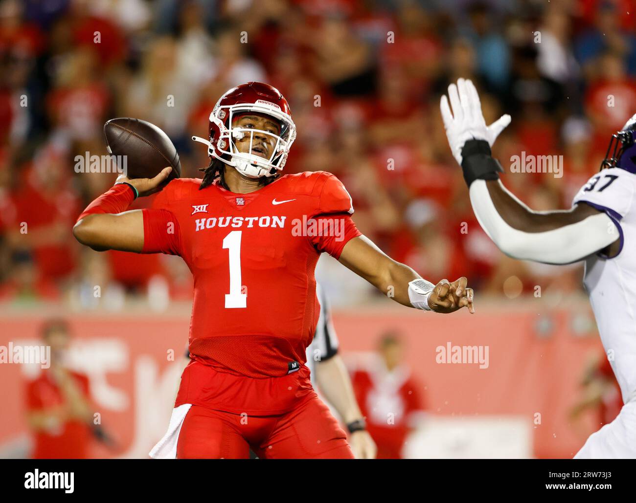 September 16, 2023: Houston quarterback Donovan Smith (1) passes the ...