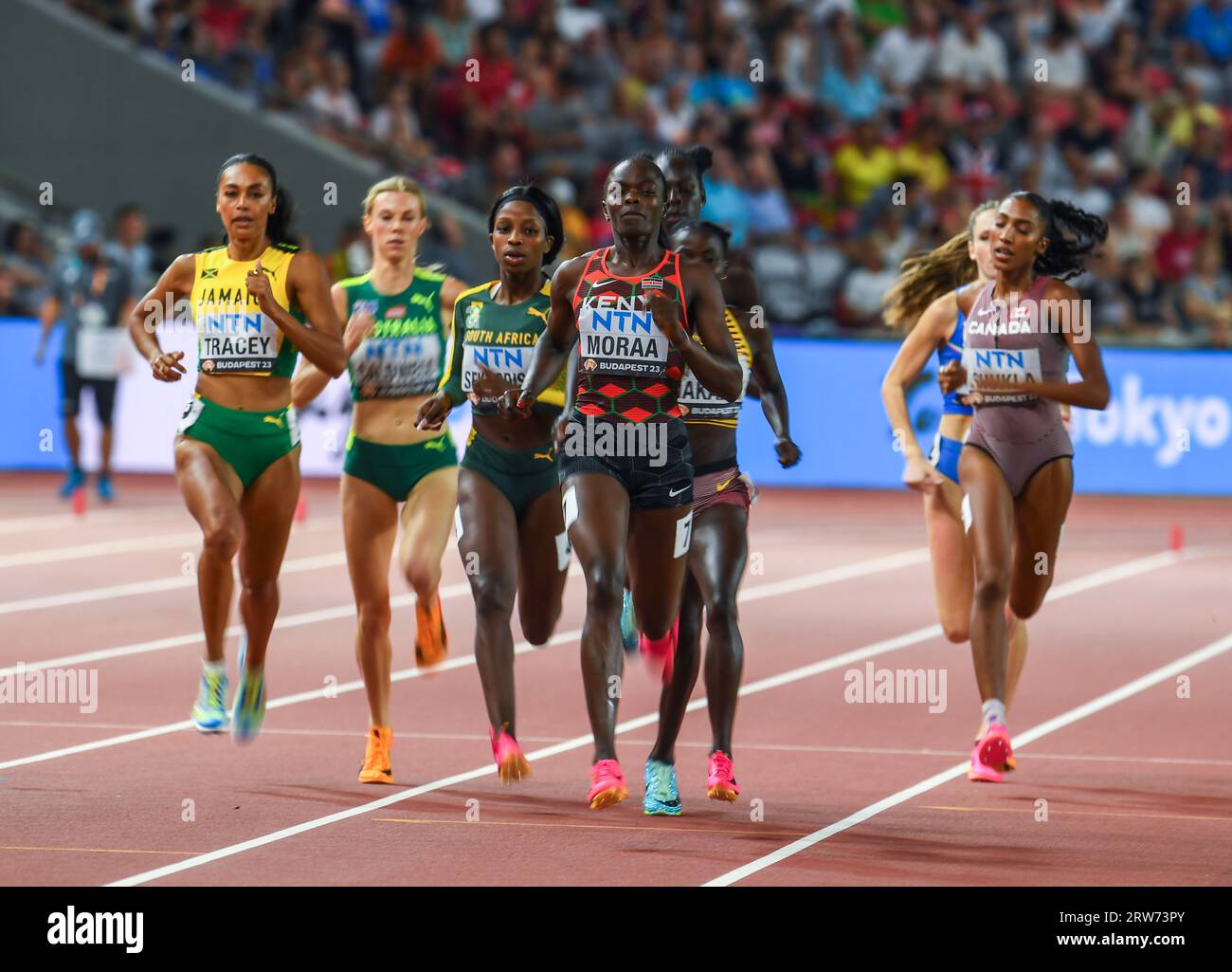 Mary Moraa of Kenya competing in the women’s 800m heat 3 on day seven ...