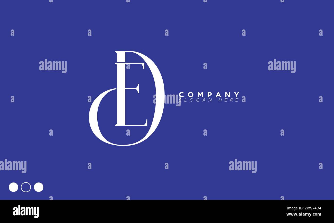 ED Alphabet letters Initials Monogram logo Stock Vector Image & Art - Alamy