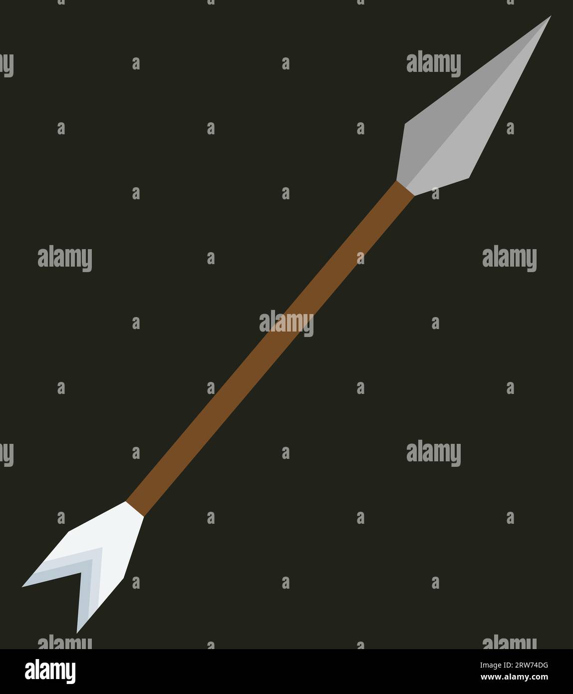 An arrow, old weapon, arrow illustration, metal sharp head, suitable ...