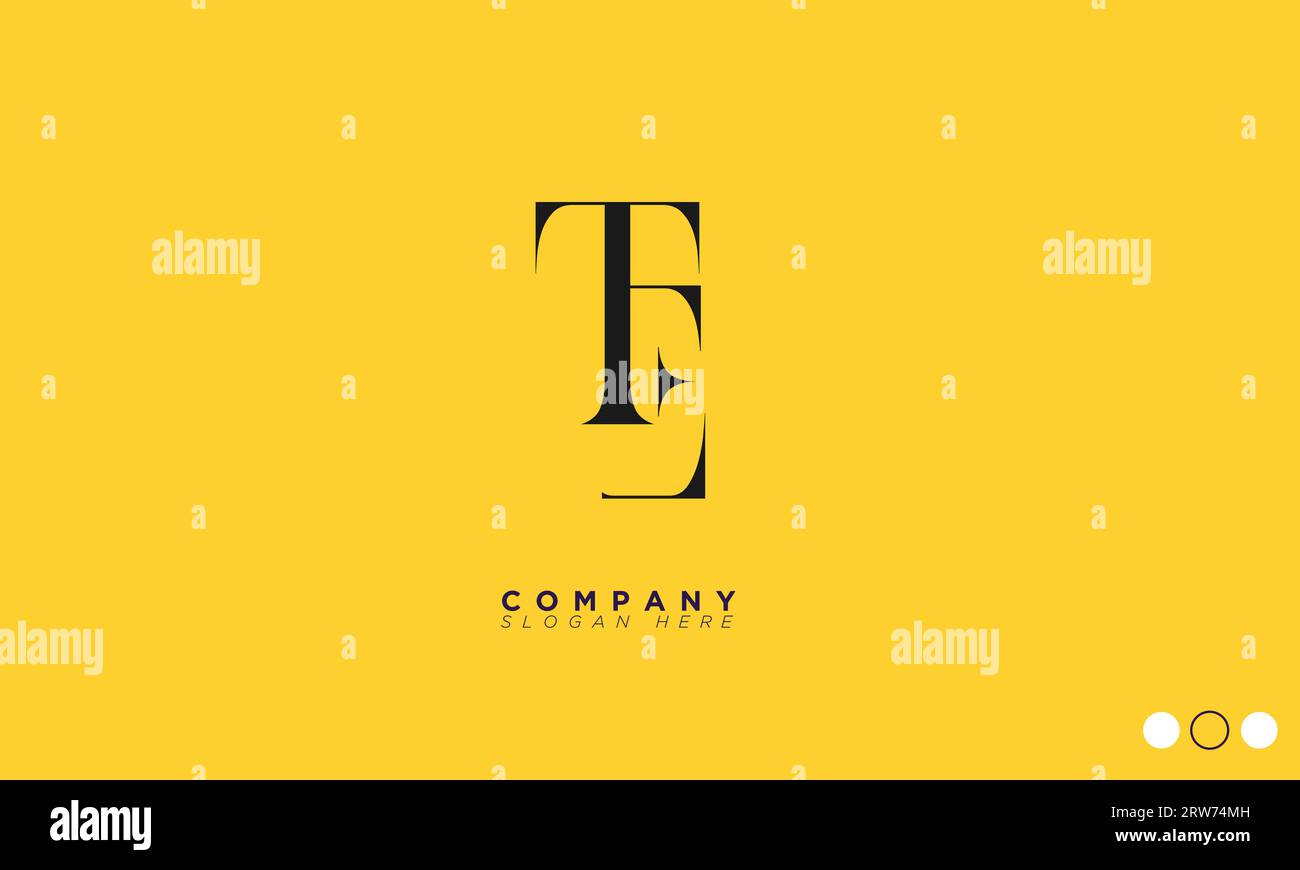 TE Alphabet letters Initials Monogram logo Stock Vector Image & Art - Alamy
