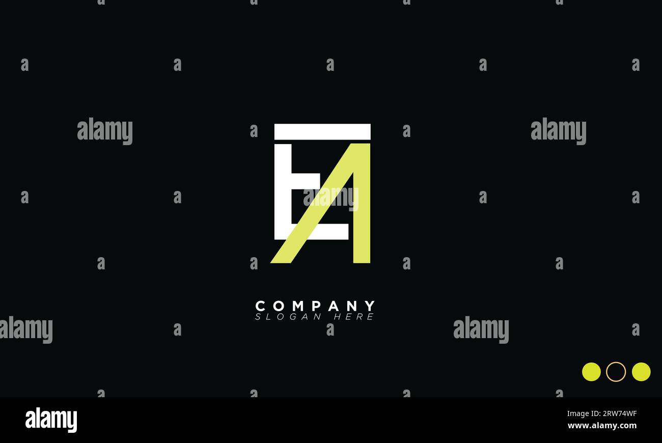 EA Alphabet letters Initials Monogram logo Stock Vector Image & Art - Alamy