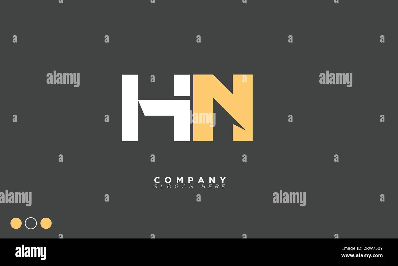 Letter hn logo hi-res stock photography and images - Alamy