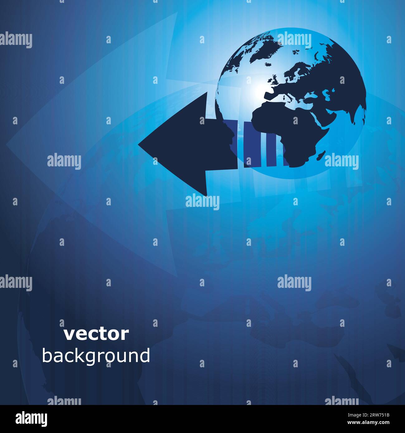 3d earth abstract background - vector illustration Stock Vector Image ...