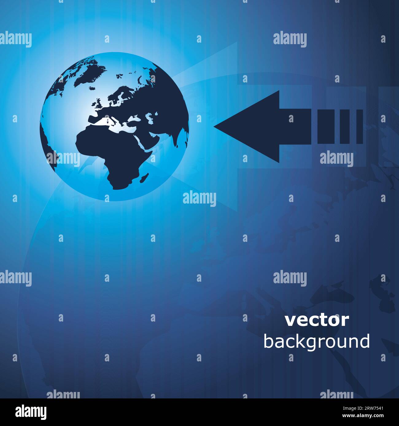 3d earth abstract background - vector illustration Stock Vector Image ...