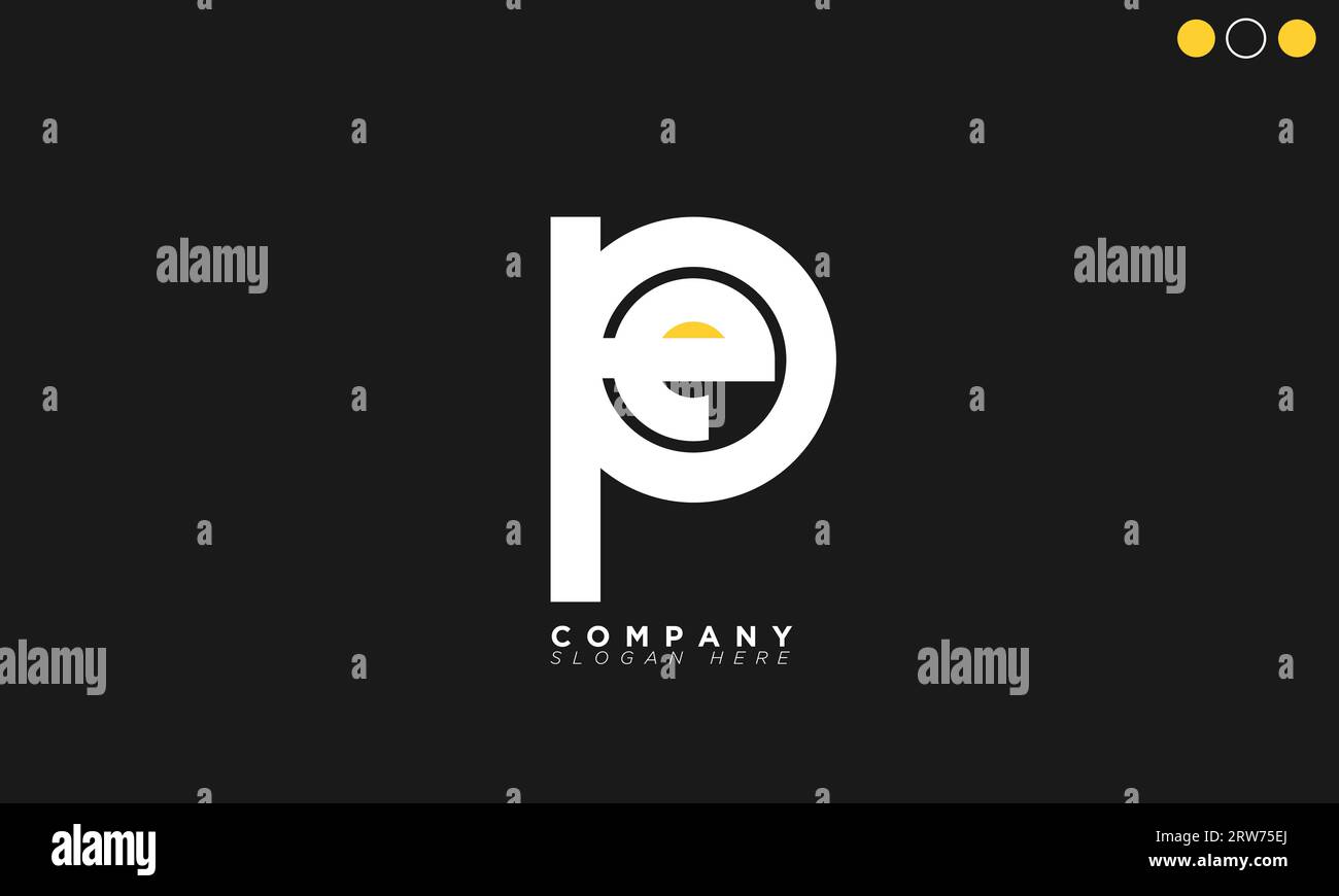 PE Alphabet letters Initials Monogram logo Stock Vector Image & Art - Alamy